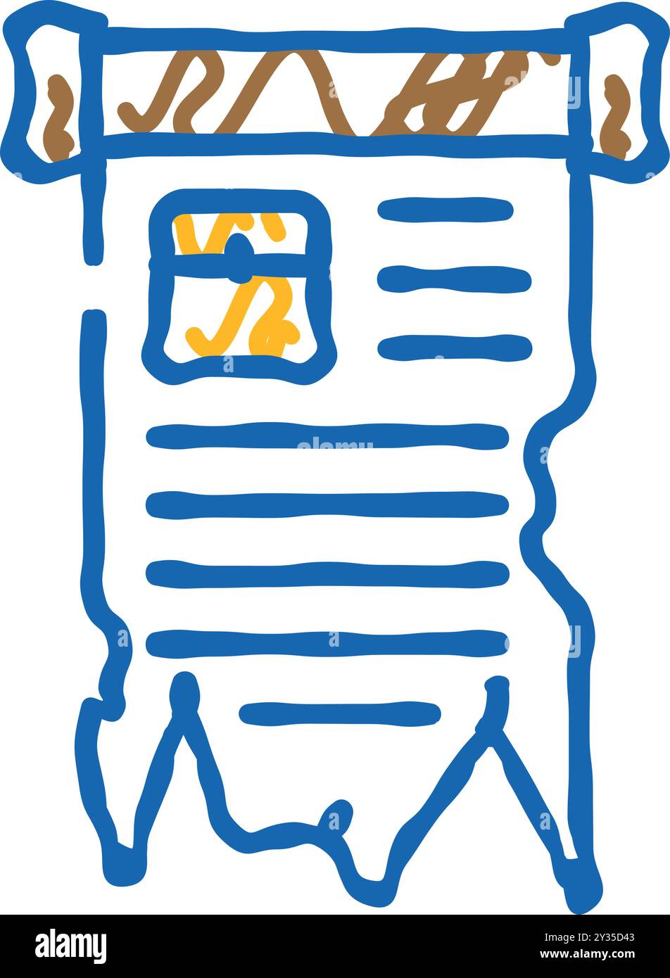 manuscript ancient icon doodle illustration Stock Vector Image & Art ...