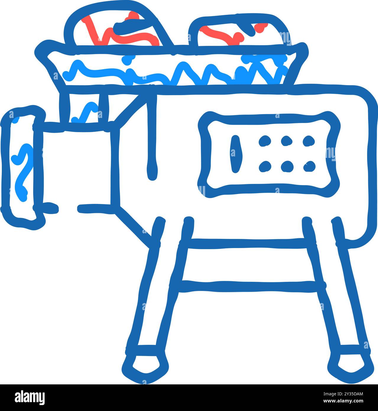 meat grinder icon doodle illustration Stock Vector Image & Art - Alamy
