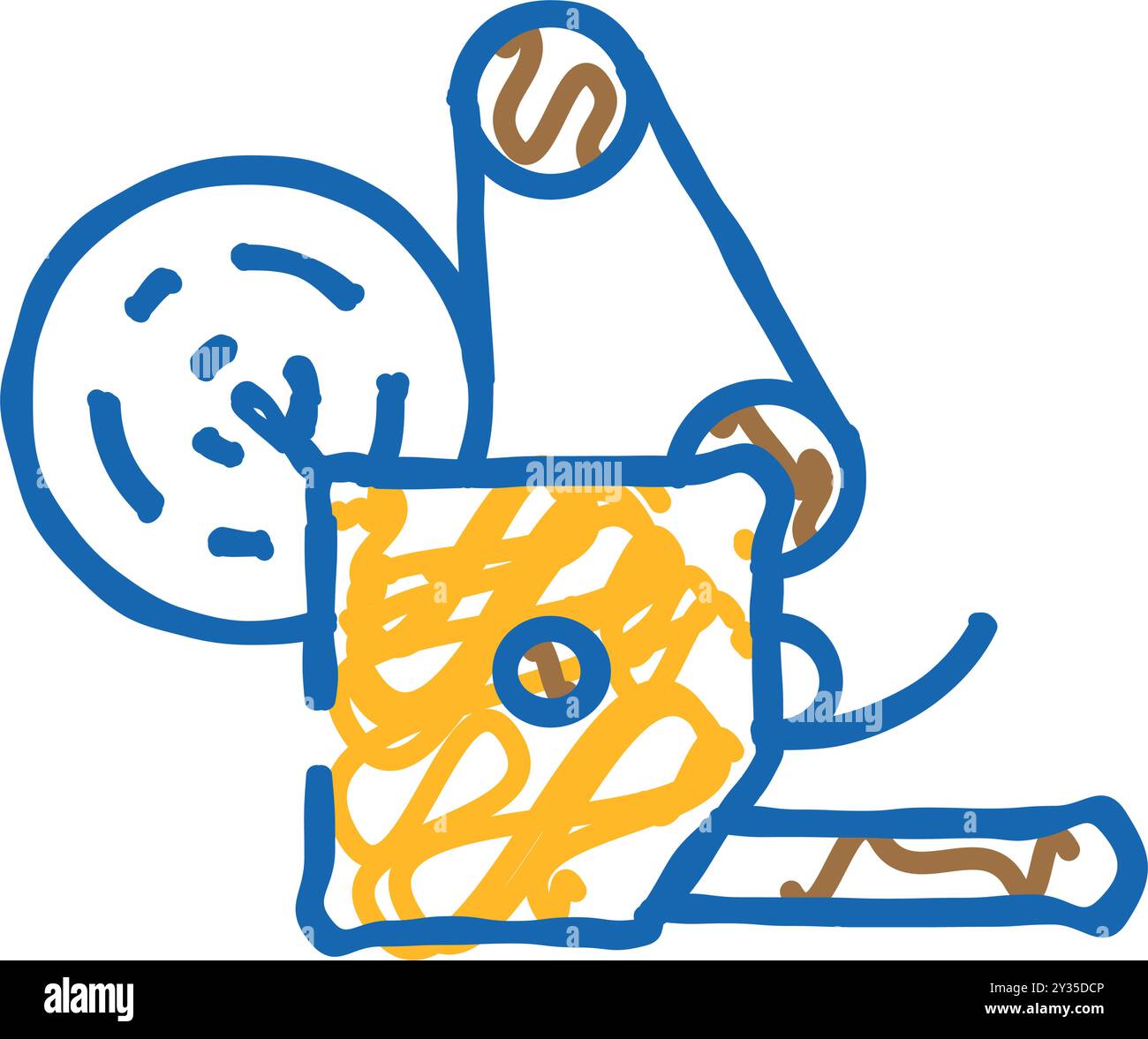 labeler factory tool icon doodle illustration Stock Vector Image & Art ...