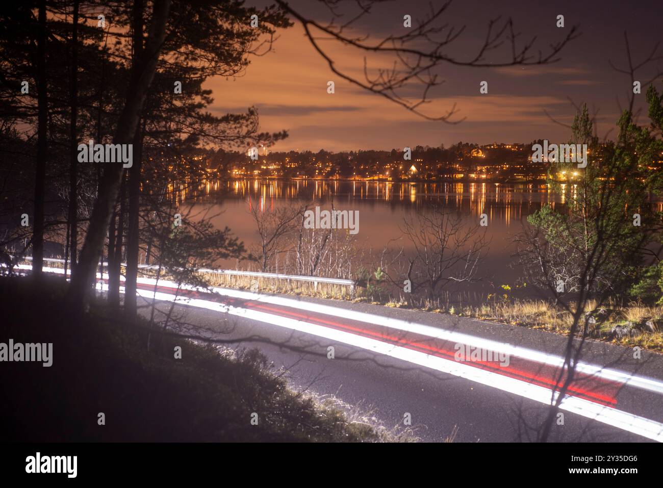 Night lights from car hi-res stock photography and images - Alamy