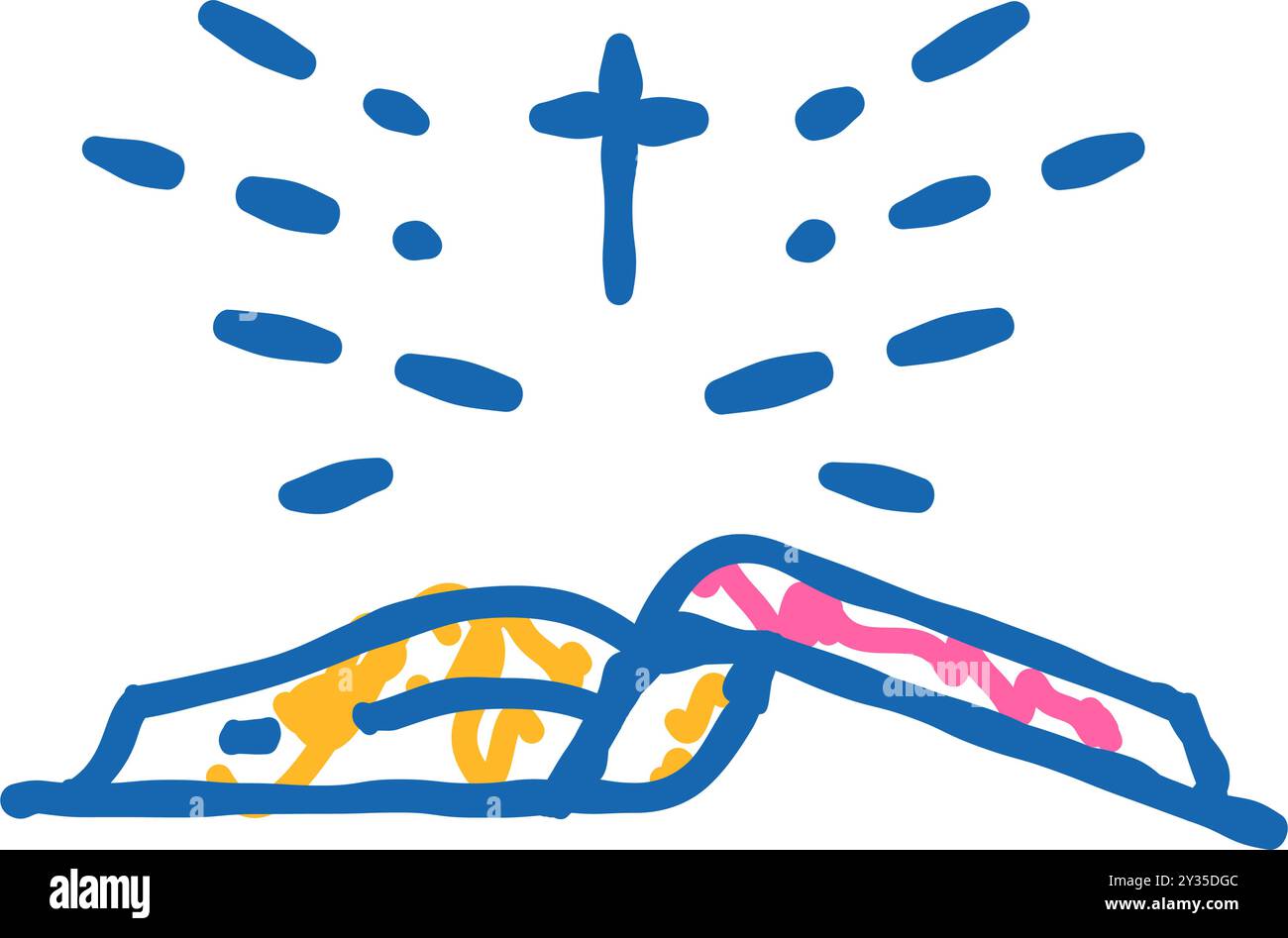 bible holy book icon doodle illustration Stock Vector Image & Art - Alamy