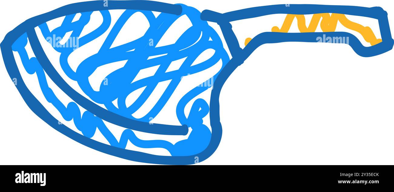 knife for cutting fish icon doodle illustration Stock Vector Image ...