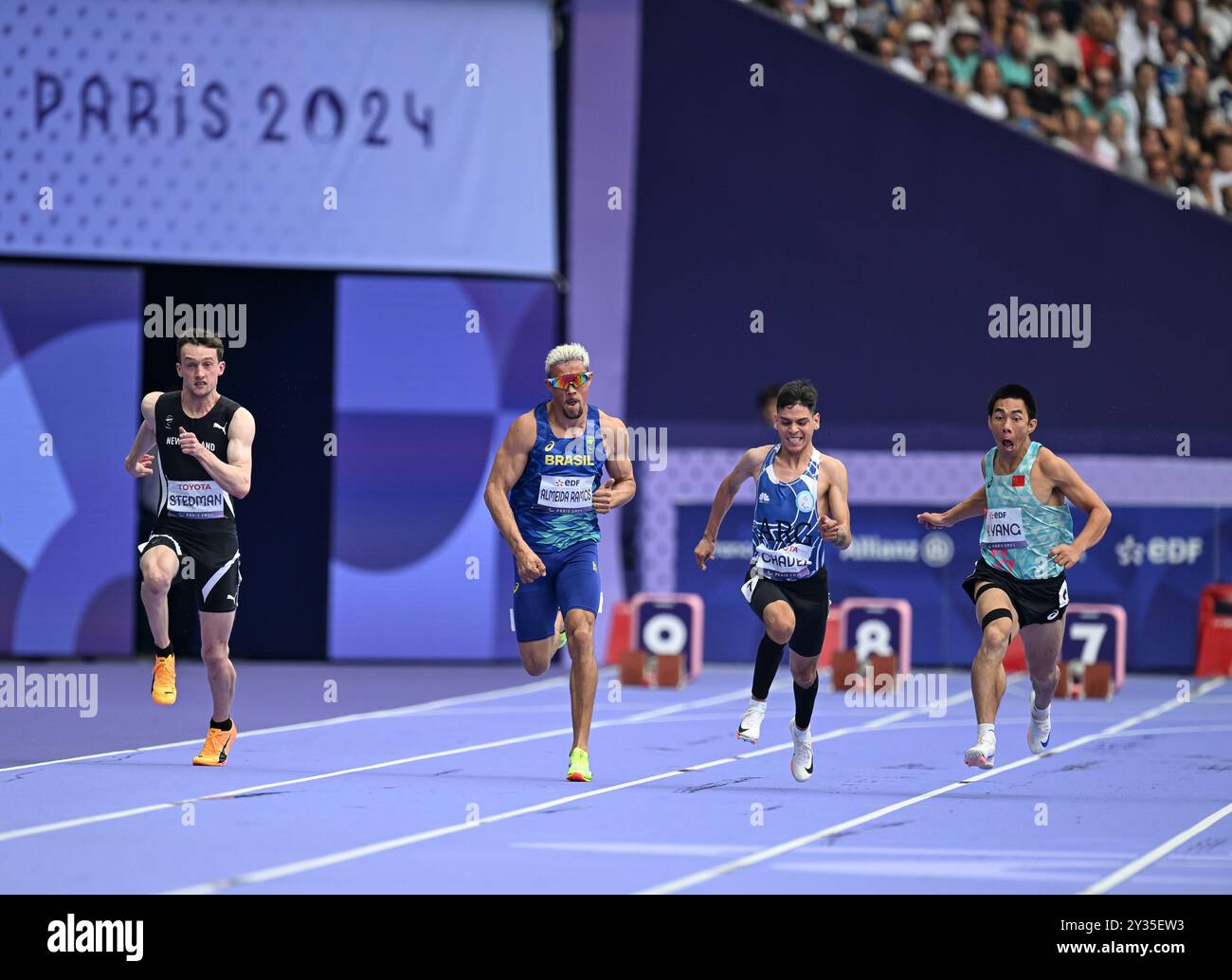 Alexis Sebastian Chavez of Argentina competing in the men’s T36 final ...