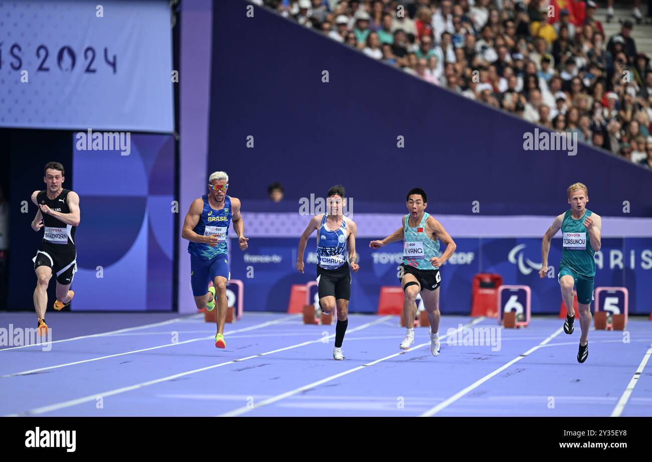 William Stedman of New Zealand competing in the men’s T36 final at the ...