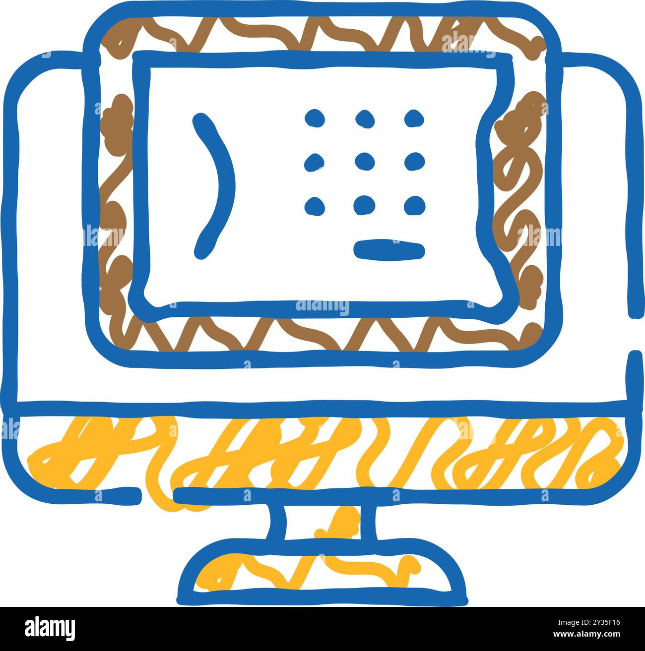 digital bank safe icon doodle illustration Stock Vector Image & Art - Alamy