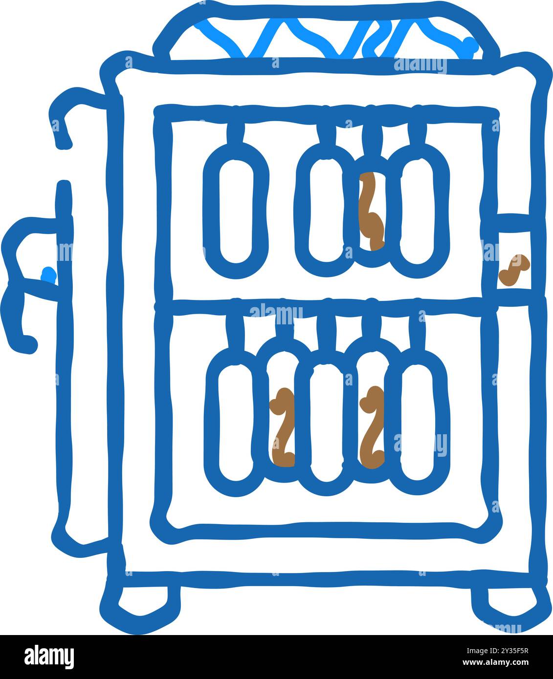 intensive cooling chamber icon doodle illustration Stock Vector Image ...