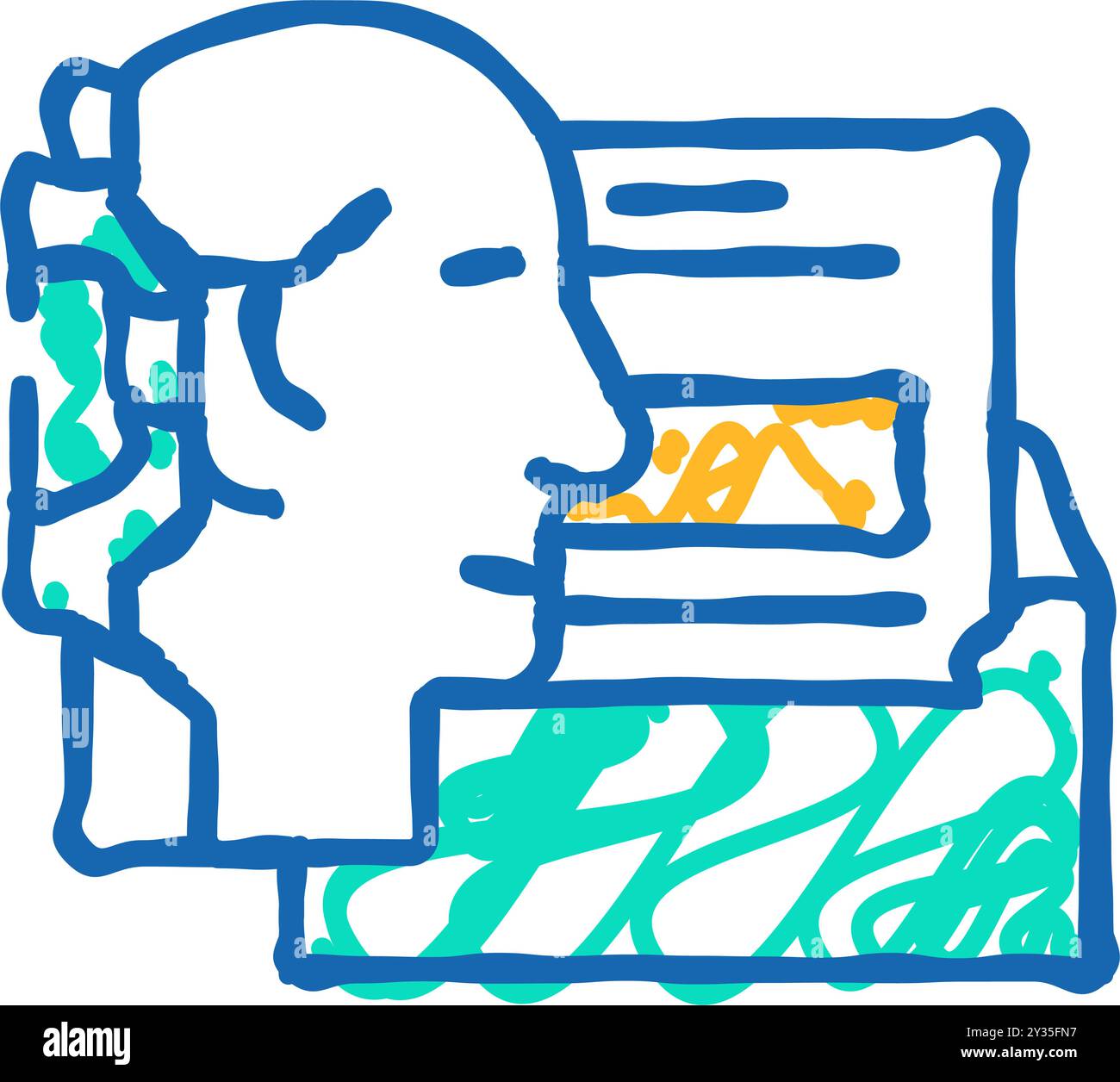 ai customization icon doodle illustration Stock Vector Image & Art - Alamy