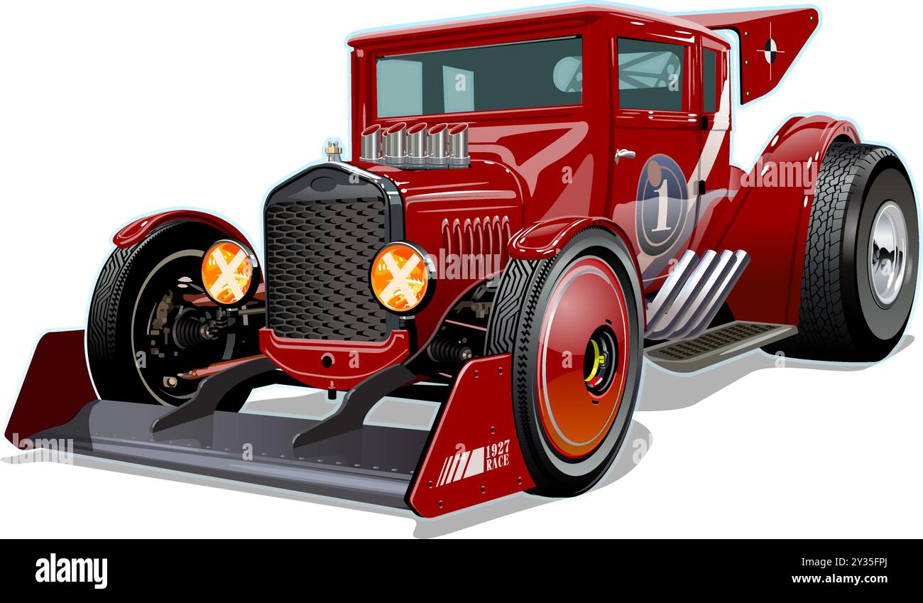 Custom fiction retro race car concept. Available EPS-10 vector format ...