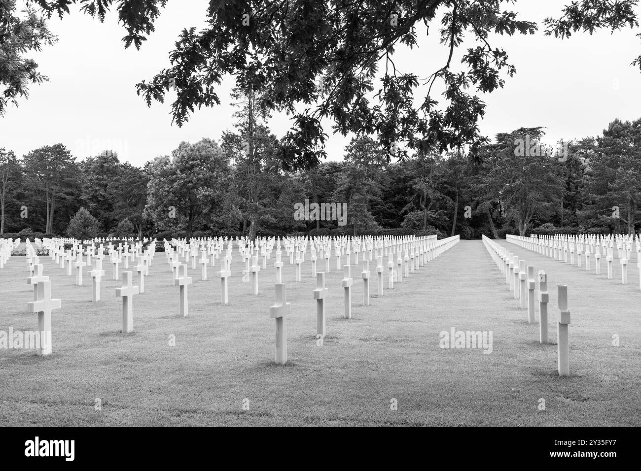 Normandy American Cemetery And Memorial, Omaha Beach, France Stock ...