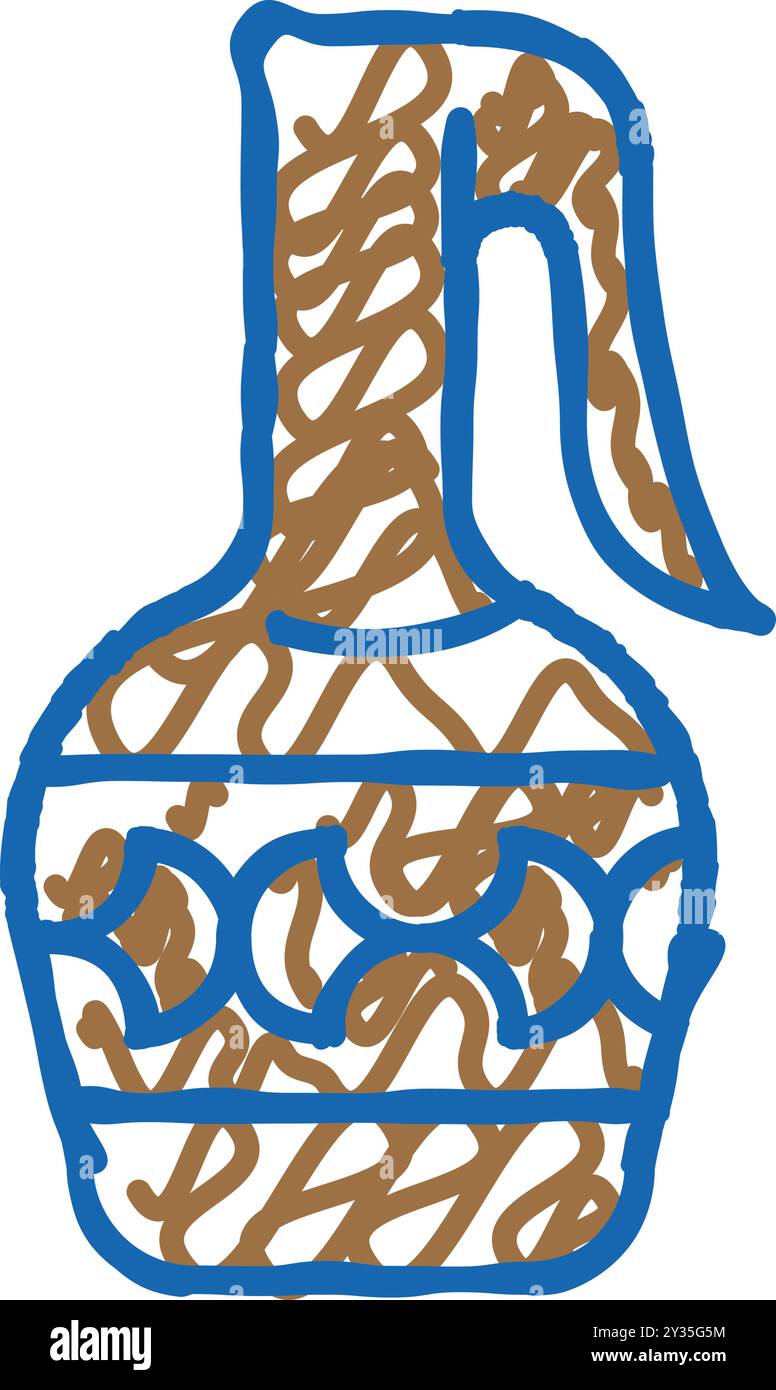 stylish arabian jug icon doodle illustration Stock Vector Image & Art ...