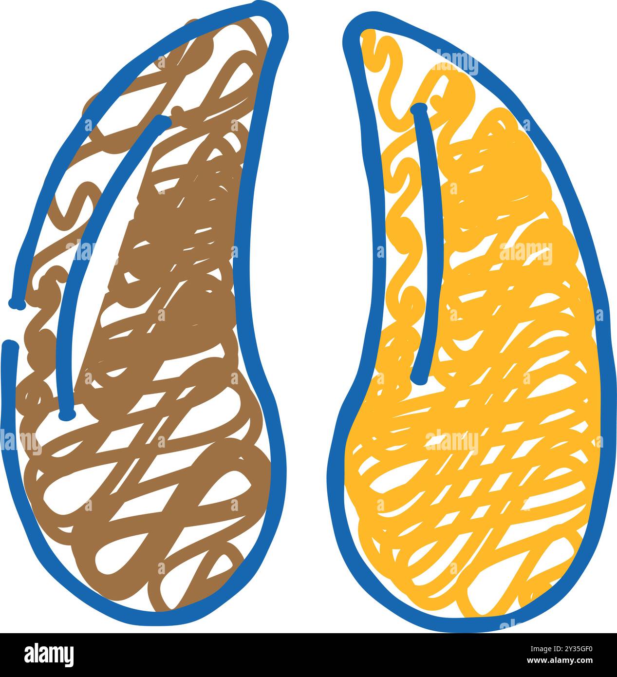 sheep farm animal hoof print icon doodle illustration Stock Vector ...