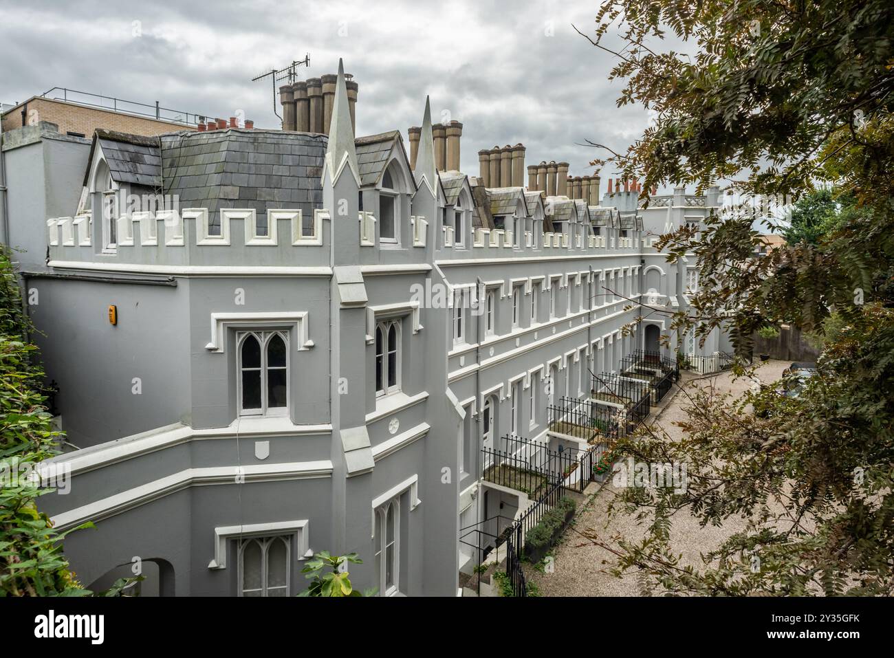 Brighton, September 10th 2024: Wykeham terrace in the city centre Stock ...