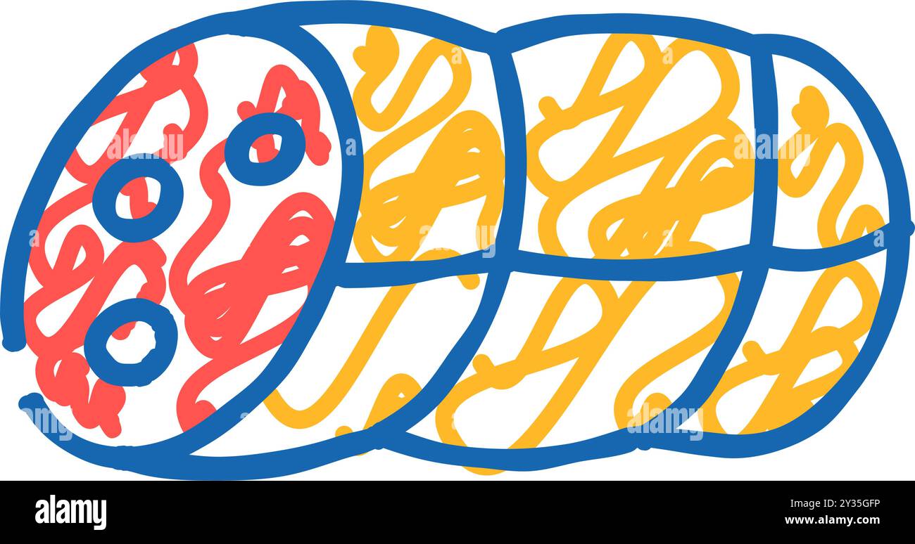 Sausages food color icon Cut Out Stock Images & Pictures - Alamy