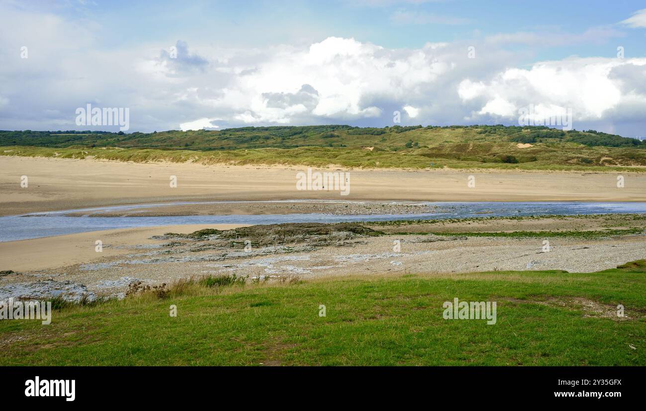 The estuary where the Ogmore River (Afon Ogwr) meets the Bristol ...