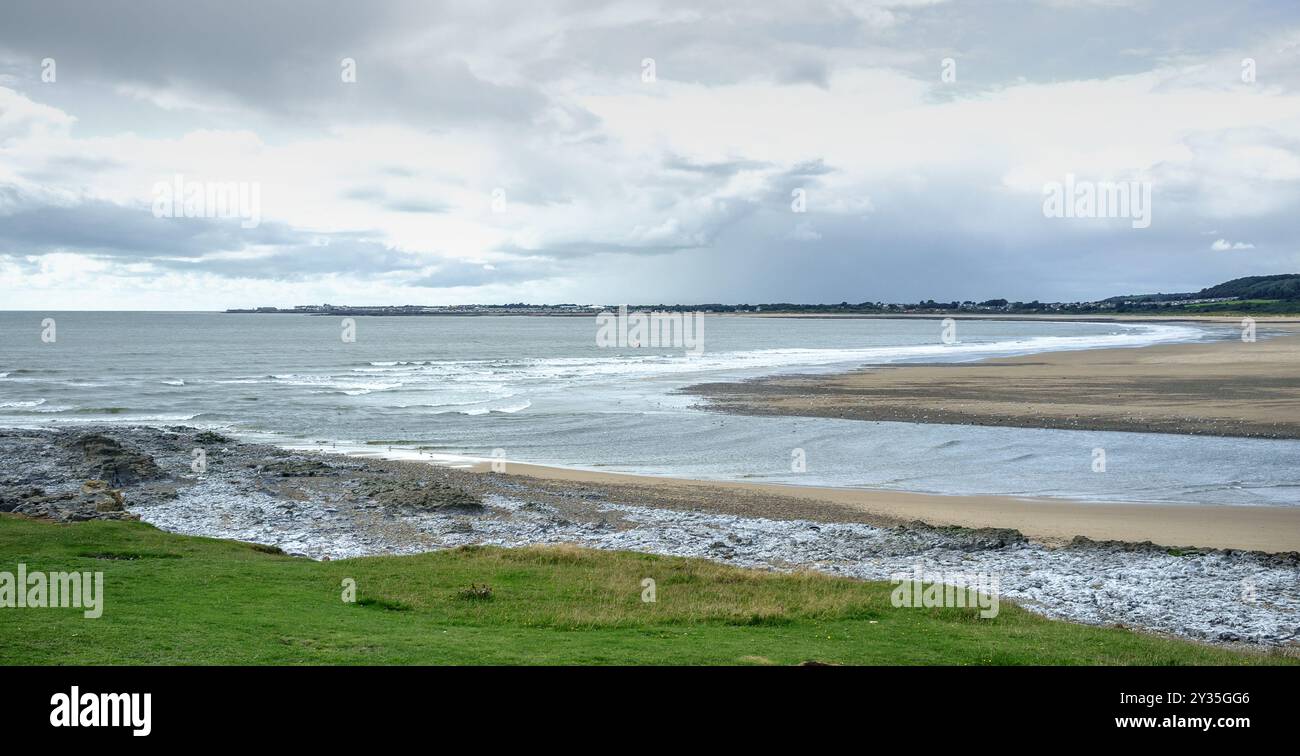 The final passage of the Ogmore River (Afon Ogwr) to where it enters ...
