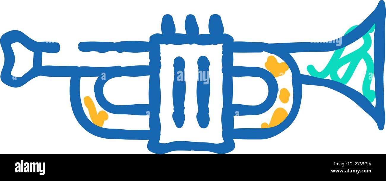 blues music icon doodle illustration Stock Vector Image & Art - Alamy