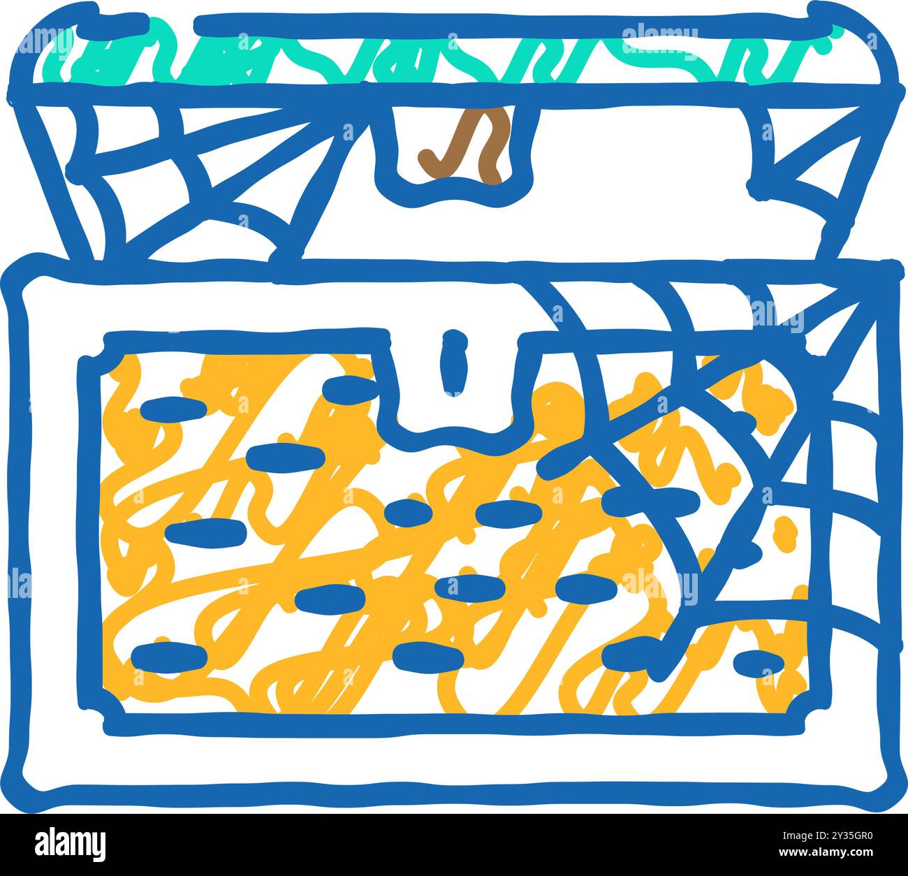 empty chest icon doodle illustration Stock Vector Image & Art - Alamy