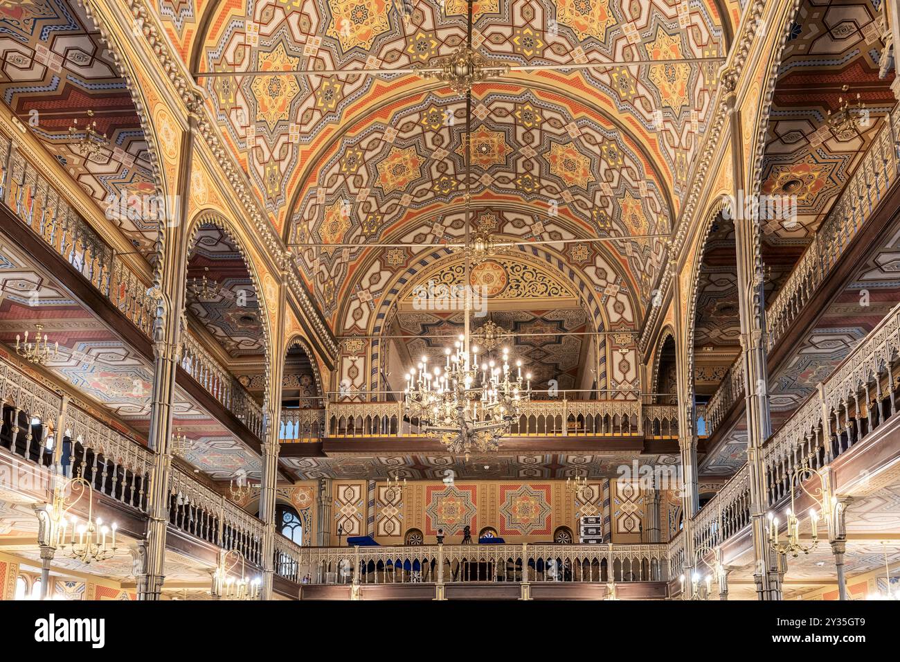 Interior, Coral Temple, Synagogue, Bucharest, Romania Stock Photo - Alamy