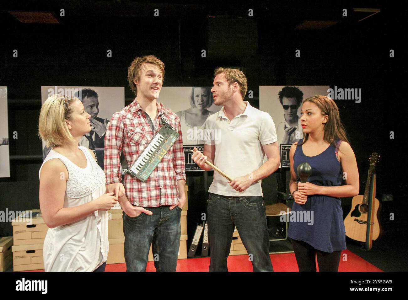 l-r: Katie Lyons, Hugh Skinner, Felix Scott, Kathryn Drysdale in ...