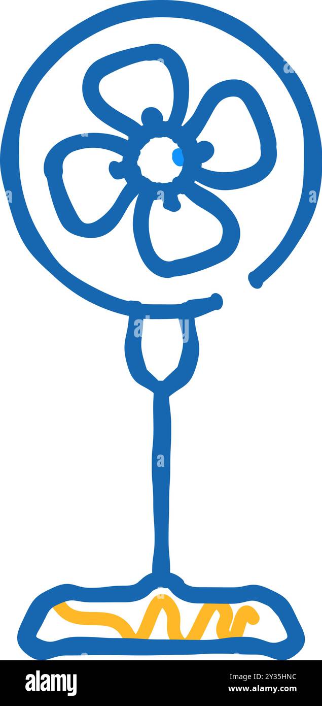 room fan icon doodle illustration Stock Vector Image & Art - Alamy