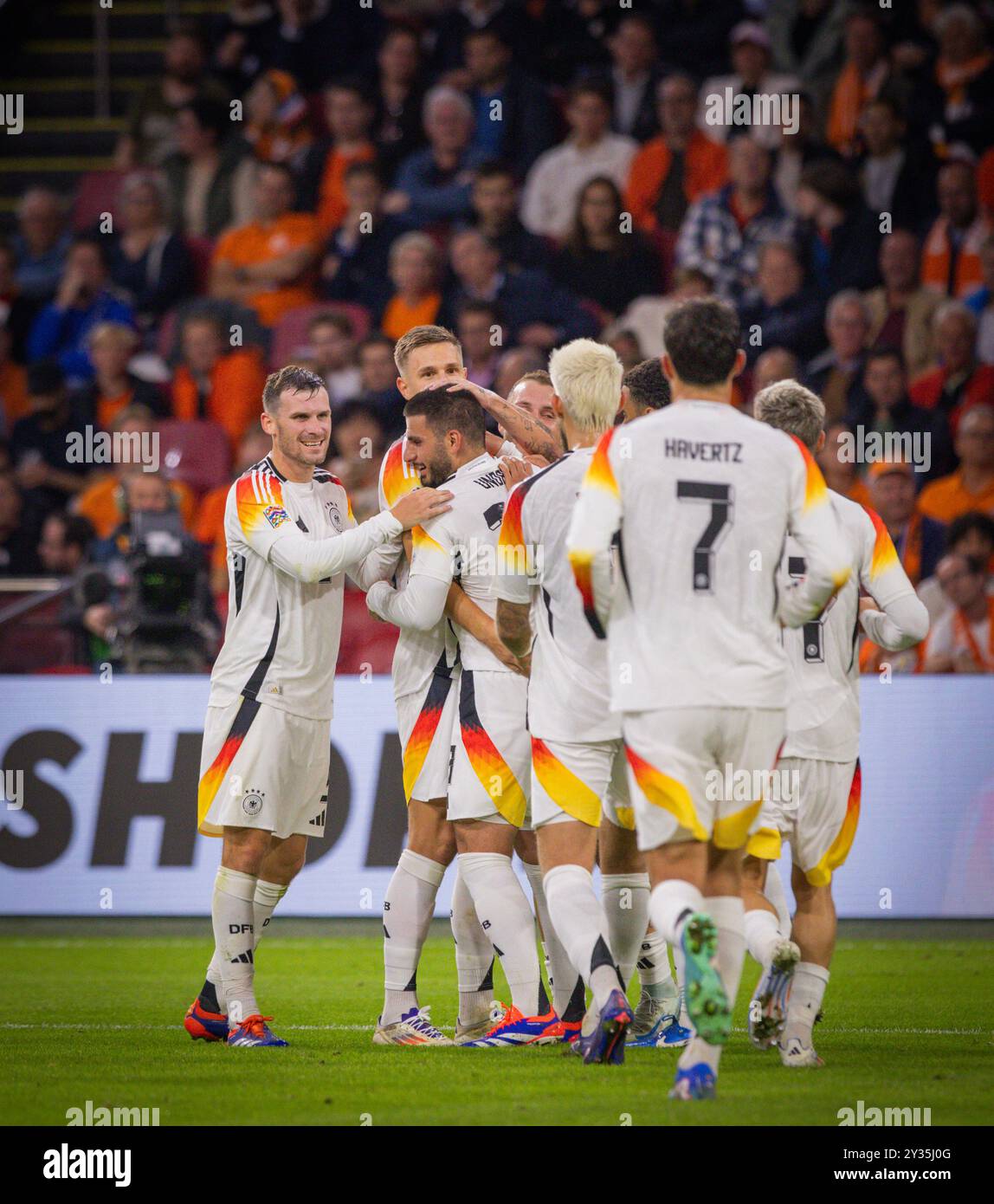 Amsterdam, Netherlands. 10th Sep 2024. Pascal Groß (DFB) Nico ...