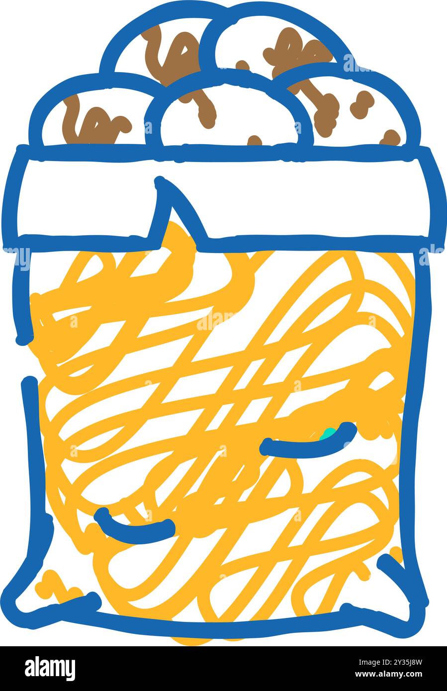 potato sack icon doodle illustration Stock Vector Image & Art - Alamy