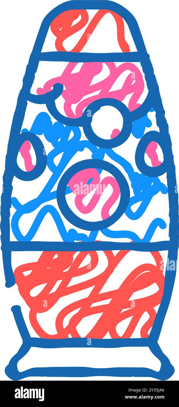 lava lamp icon doodle illustration Stock Vector Image & Art - Alamy