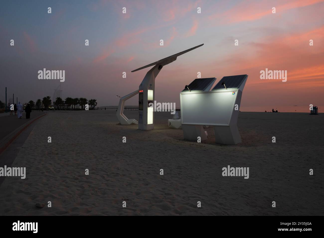 Smart Palm trees provide shade, free WiFi, device charging, powered by ...