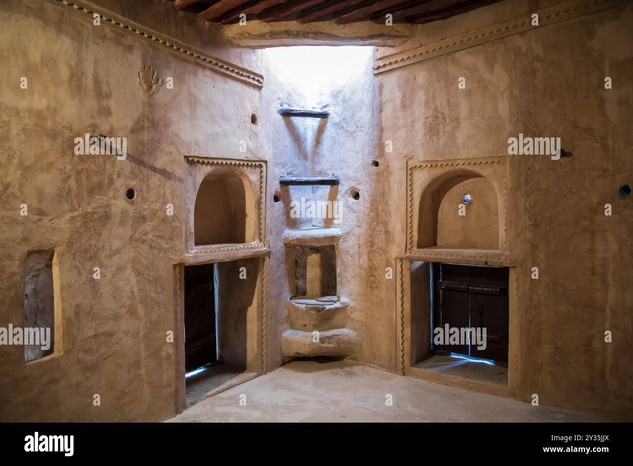 Inside the historic Al Hayl Fortress, constructed in 1930 in Al Hayl ...