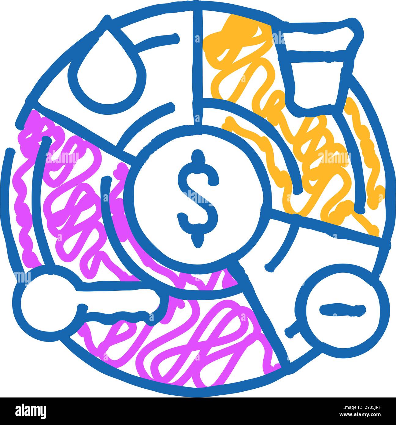 expense tracking icon doodle illustration Stock Vector Image & Art - Alamy