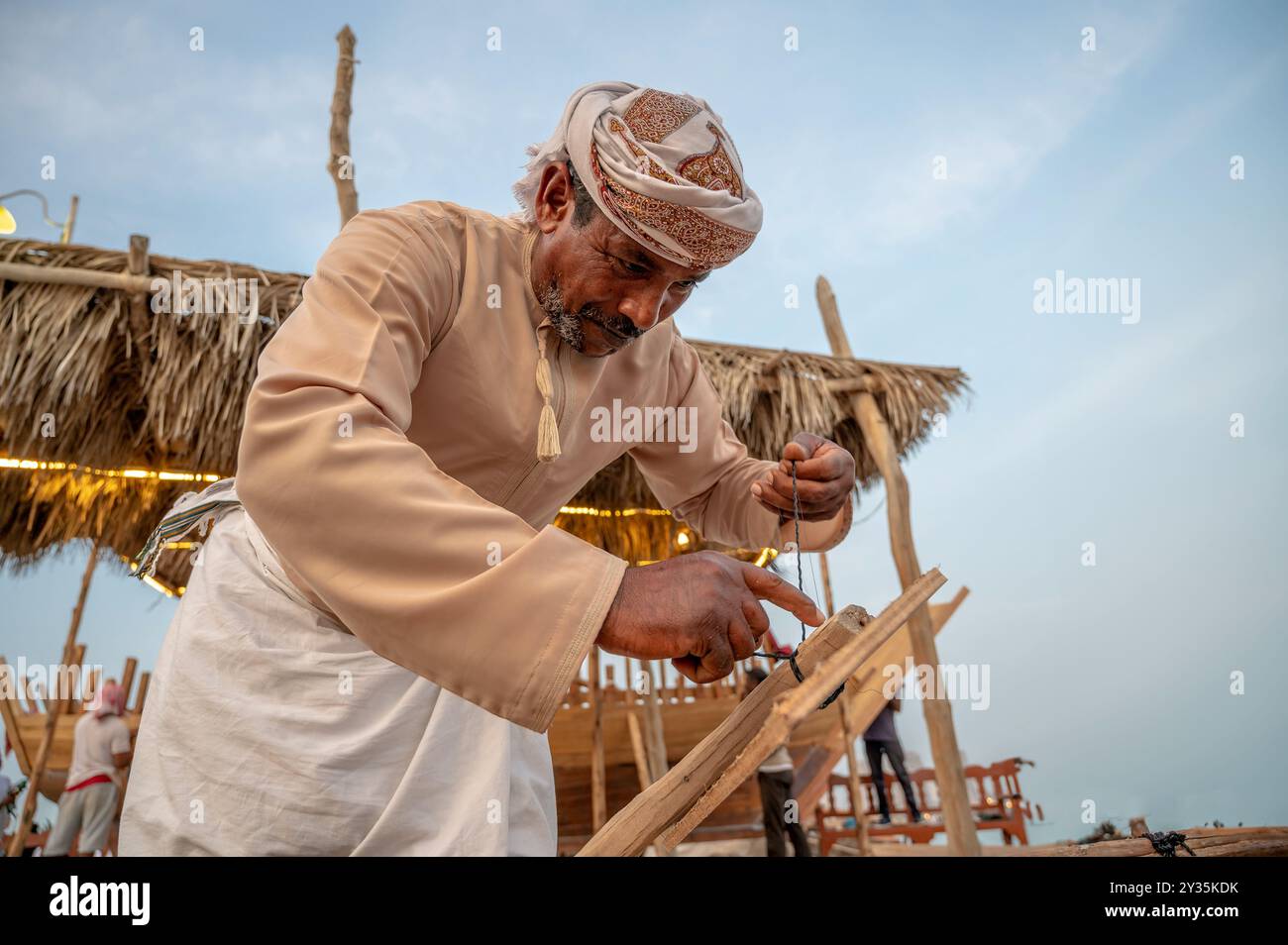 Traditional Dhow Boat Festival Katara Beach Qatar Stock Photo - Alamy