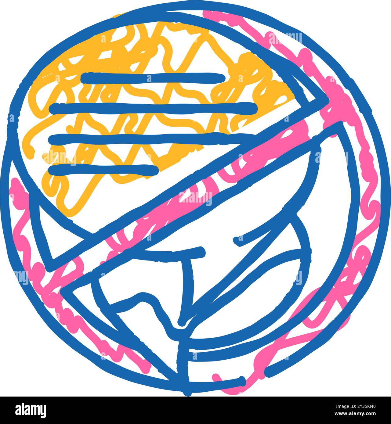 refusal to communicate in real life icon doodle illustration Stock ...