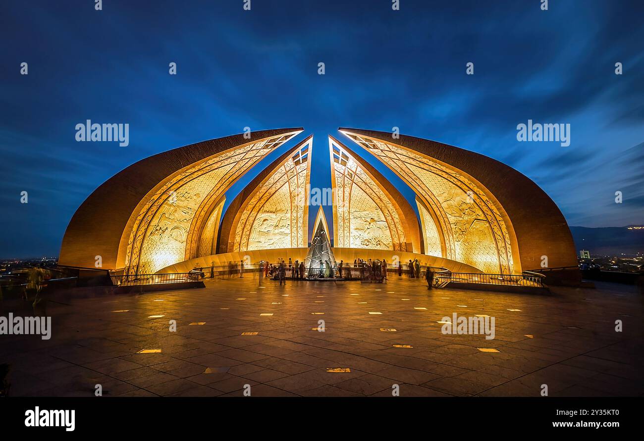 The Pakistan Monument National monument that is shaped like a petals ...