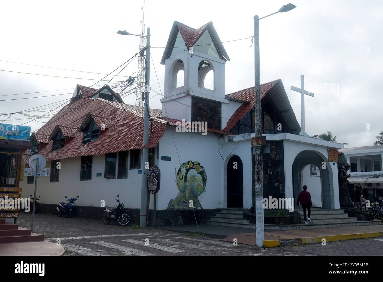 Parroquia Franciscana Santa Marianita, church, Puerto Ayora town, Santa ...