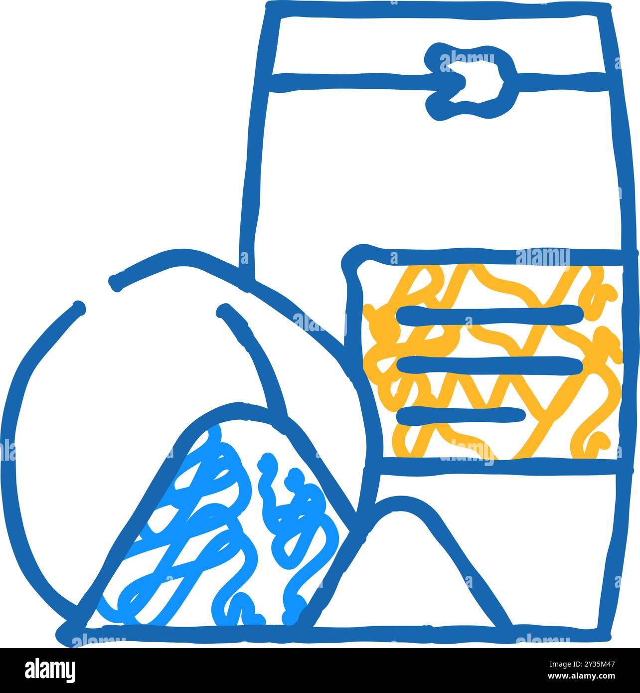 flour coconut tropical icon doodle illustration Stock Vector Image ...