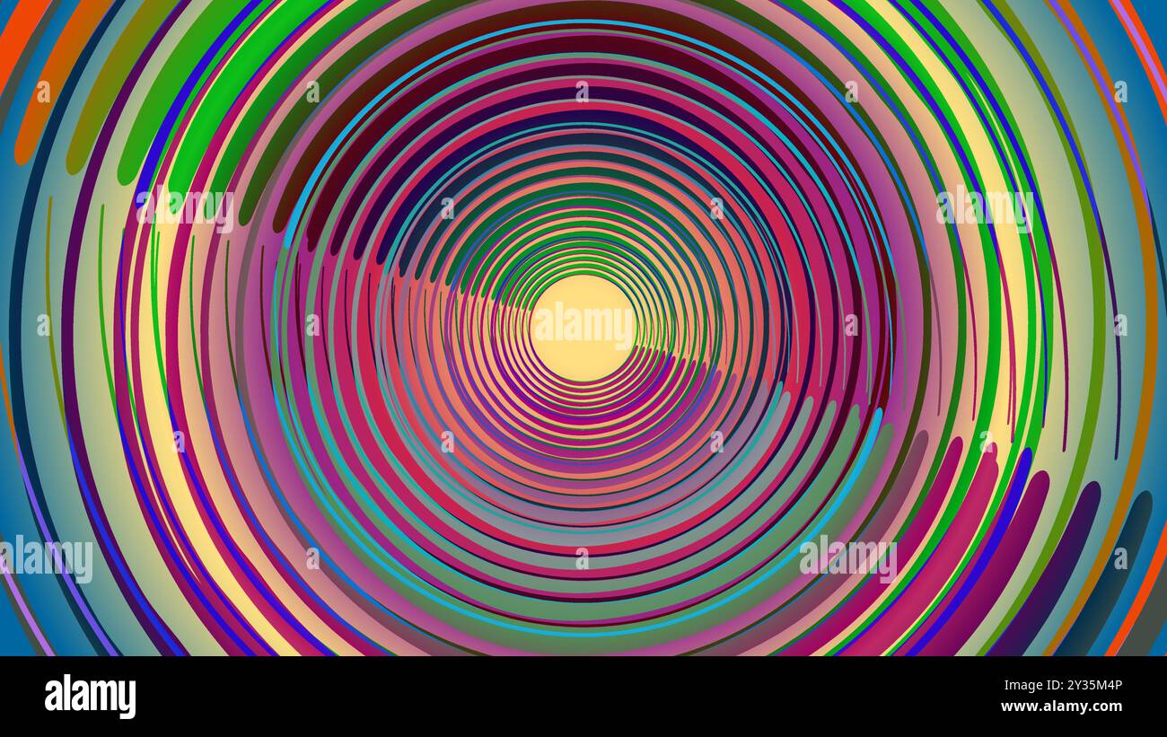 Vibrant circular motion colorful neon Stock Vector Images - Alamy
