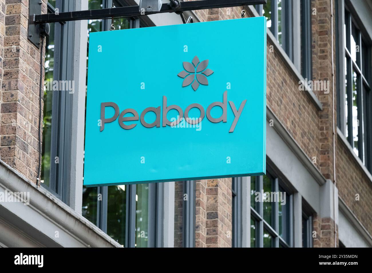 London, UK. 12 September, 2024. A view of the signage for Peabody ...