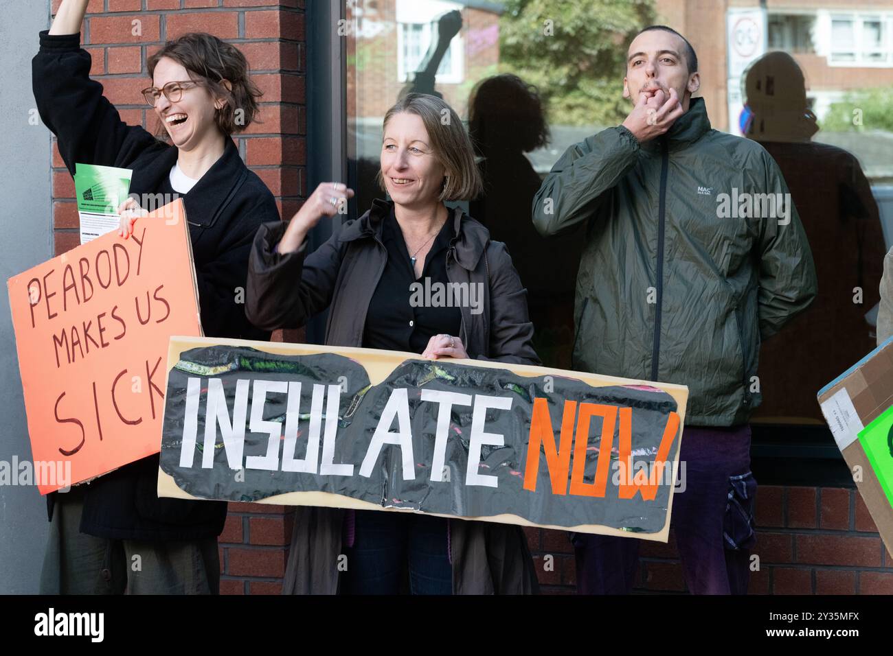 London, UK. 12 September, 2024. Residents of properties owned by ...