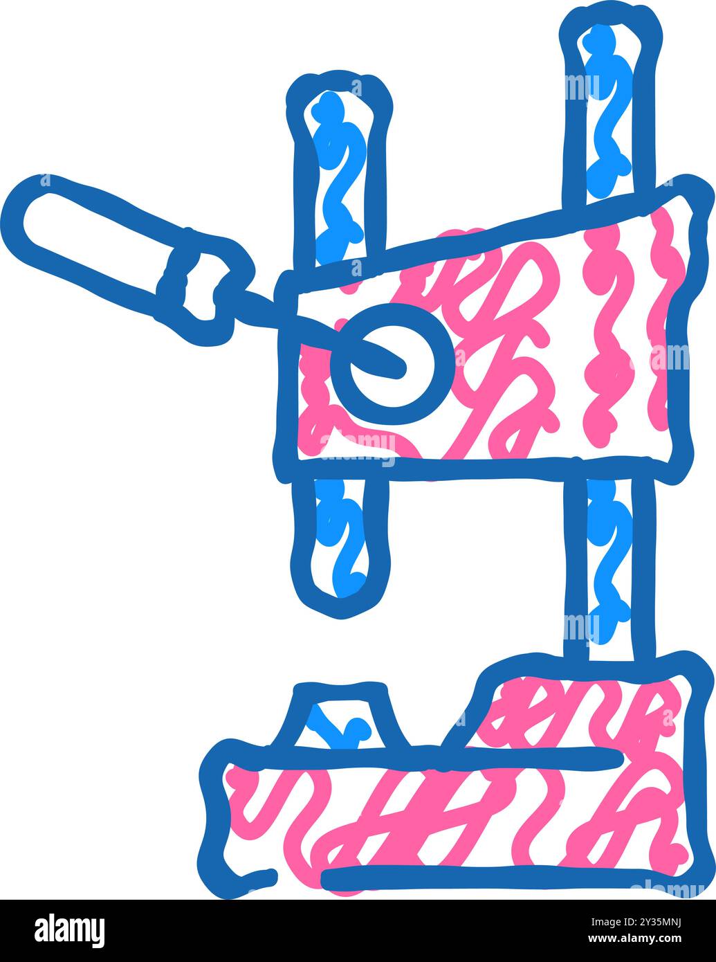 button press sewing icon doodle illustration Stock Vector Image & Art ...