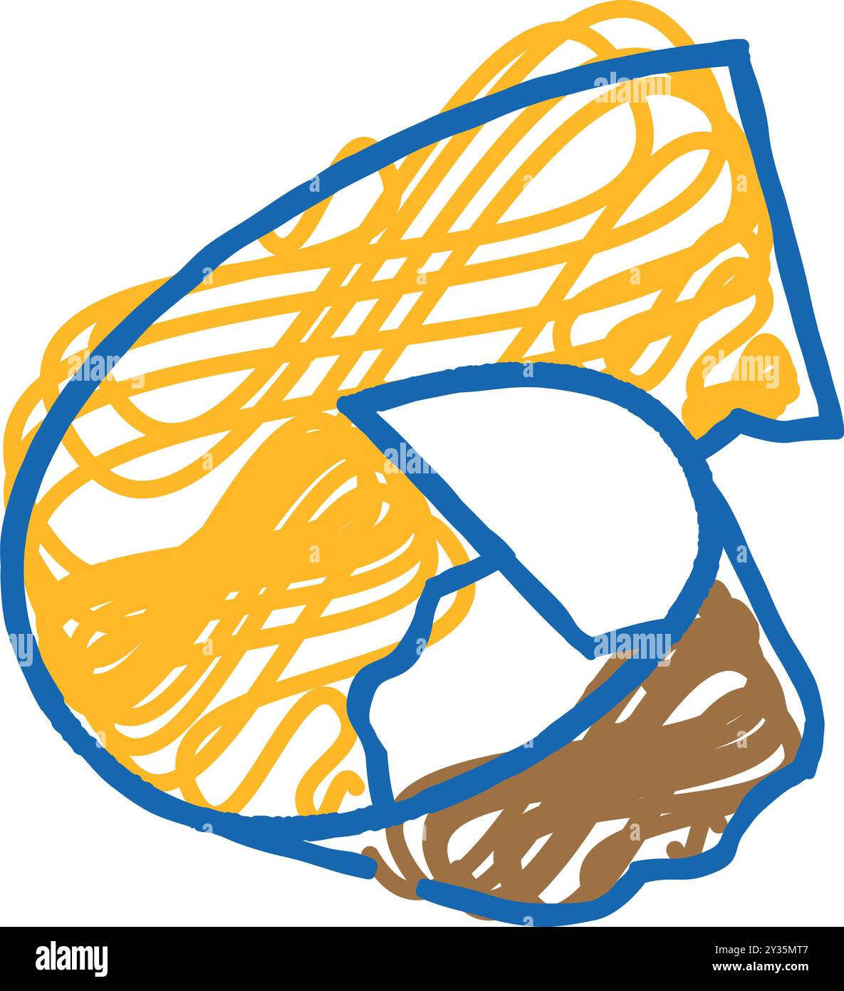 shavings coconut tropical icon doodle illustration Stock Vector Image ...