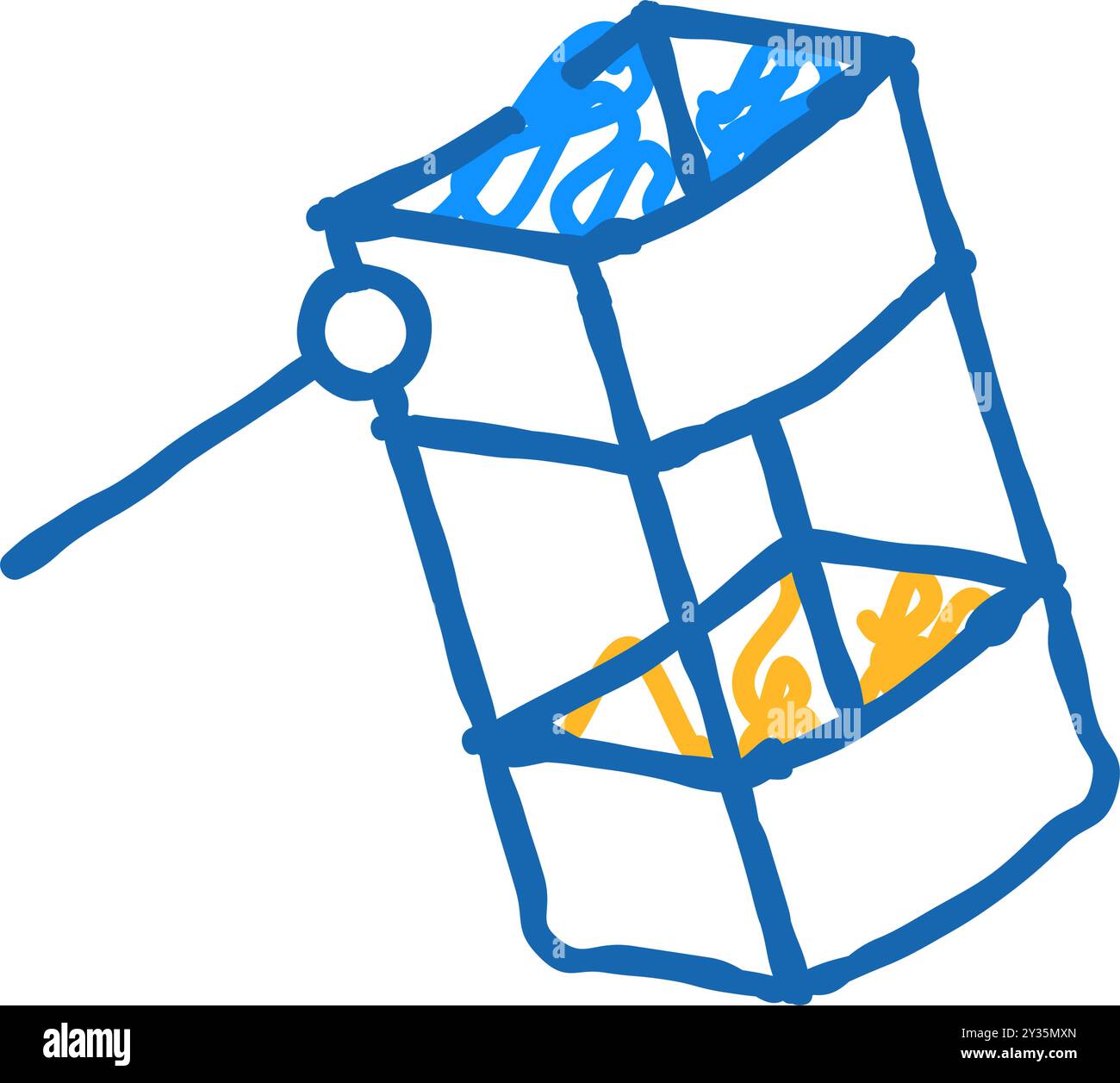 box kite fly icon doodle illustration Stock Vector Image & Art - Alamy