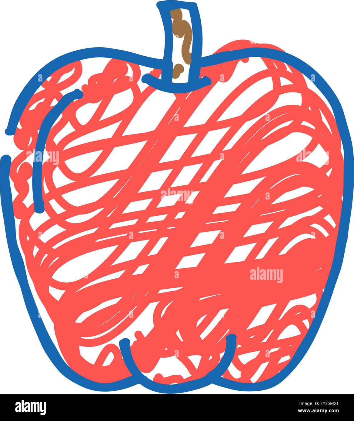 apple whole one icon doodle illustration Stock Vector Image & Art - Alamy