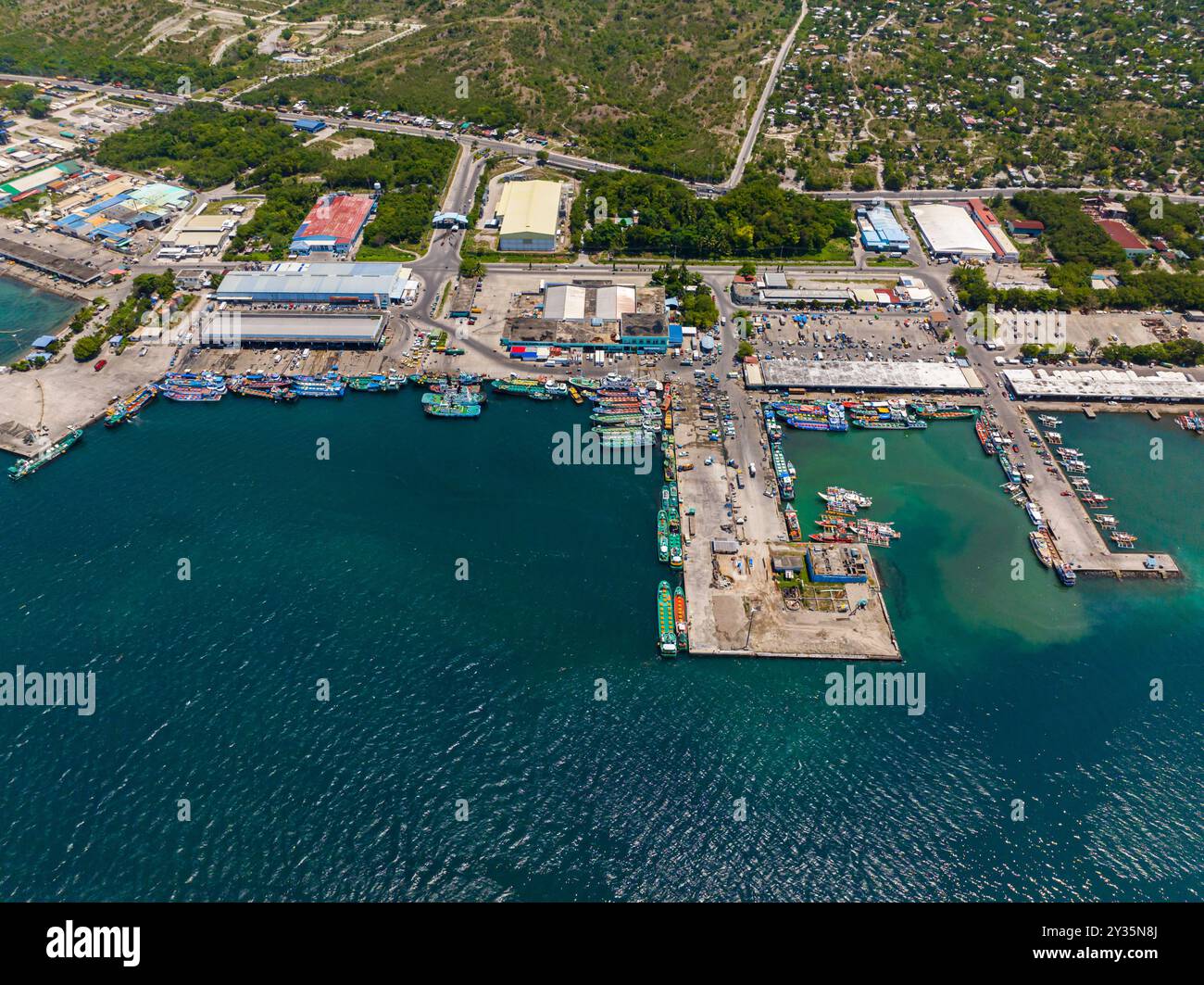 Fishing boats in port of General Santos City Fish Port Complex ...