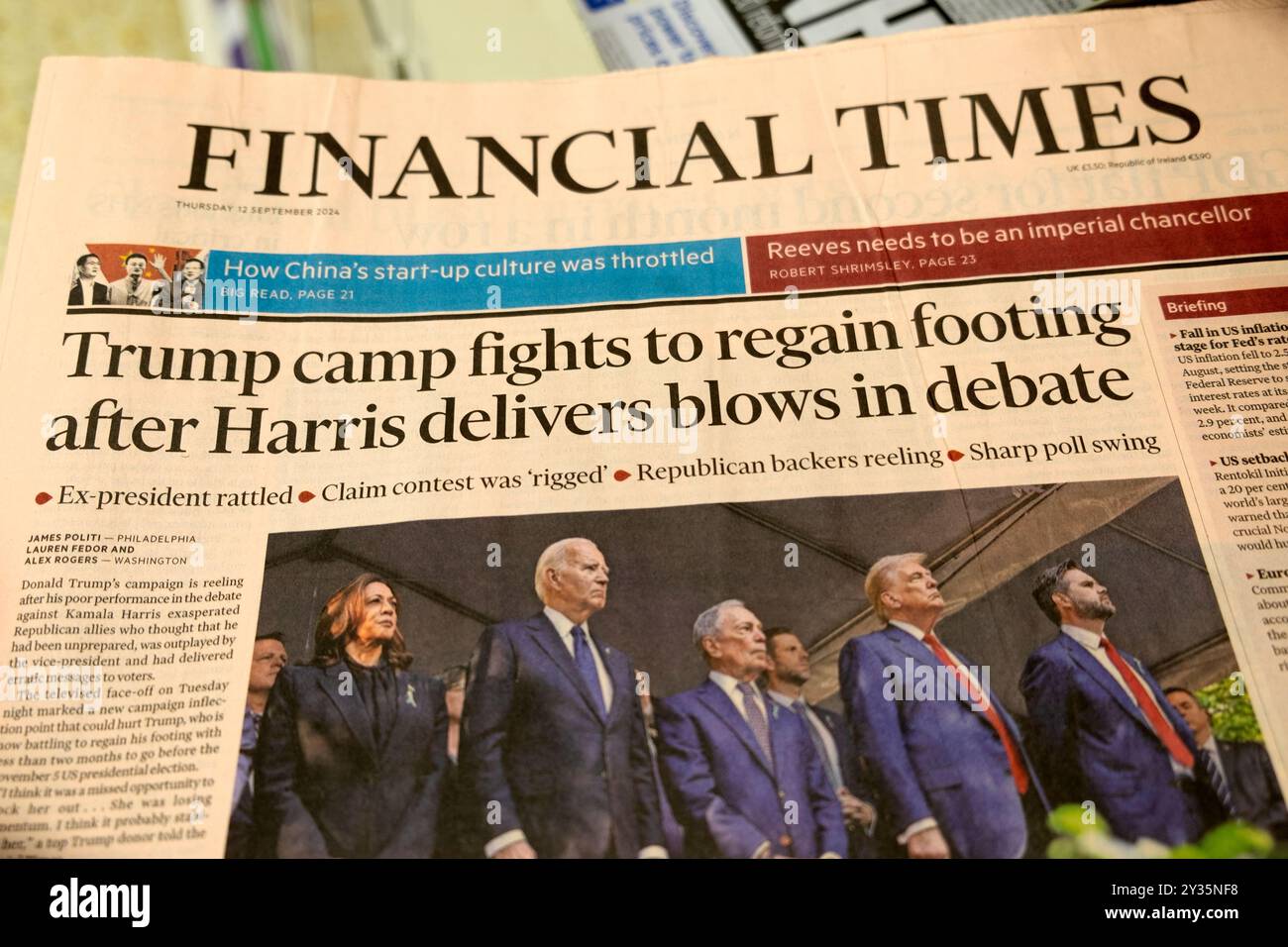 Donald 'Trump camp fights to regain footing after Harris delivers blows ...