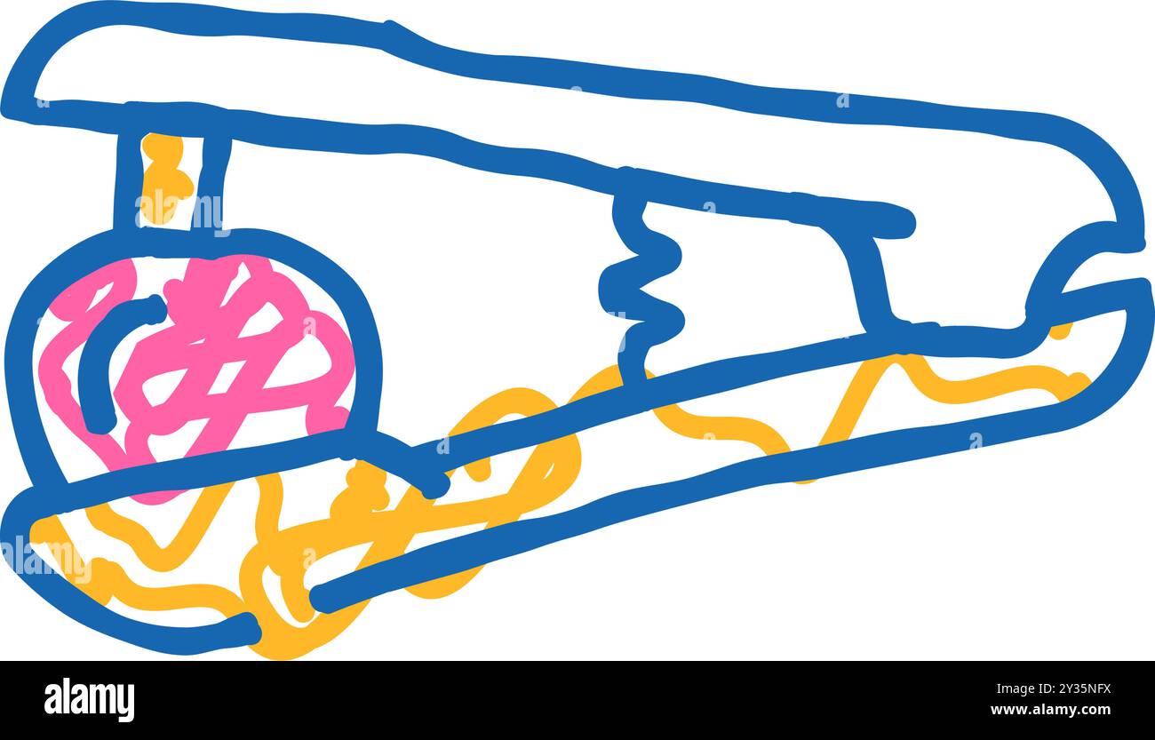 cherry pitting press icon doodle illustration Stock Vector Image & Art ...