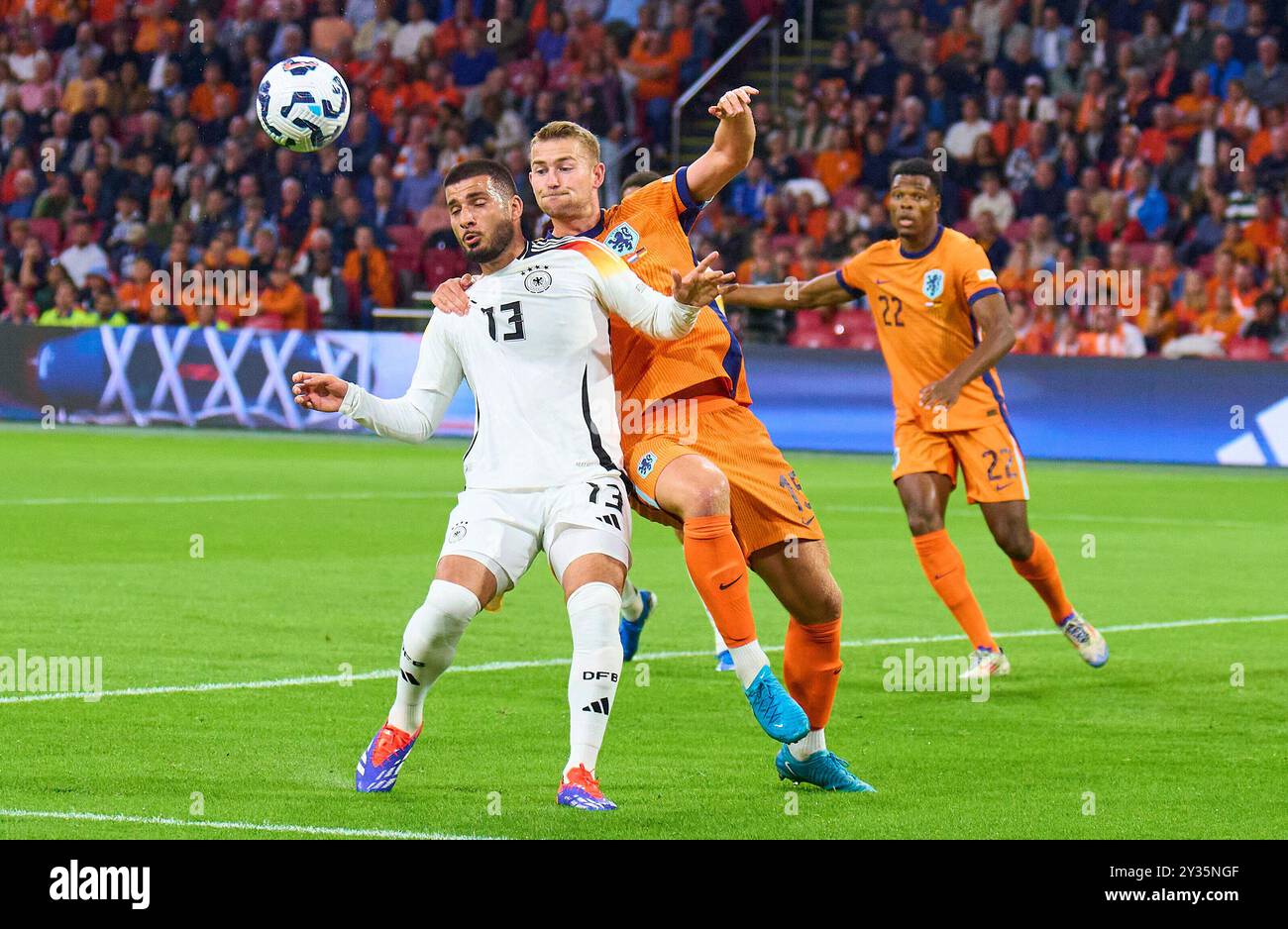 Amsterdam, Netherlands. 10th Sep, 2024. Deniz Undav, DFB 13 compete for ...