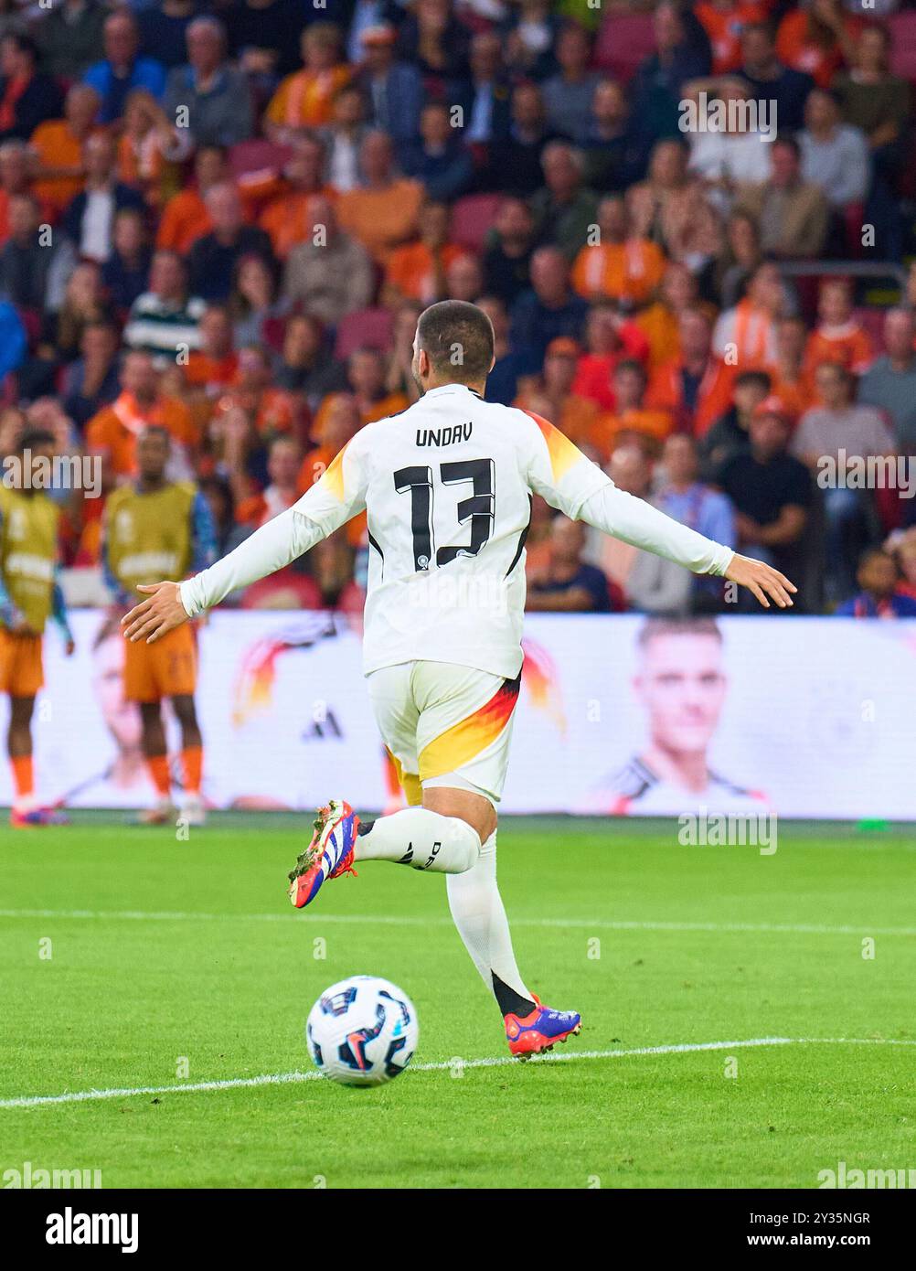 Amsterdam, Netherlands. 10th Sep, 2024. Deniz Undav, DFB 13 celebrates ...