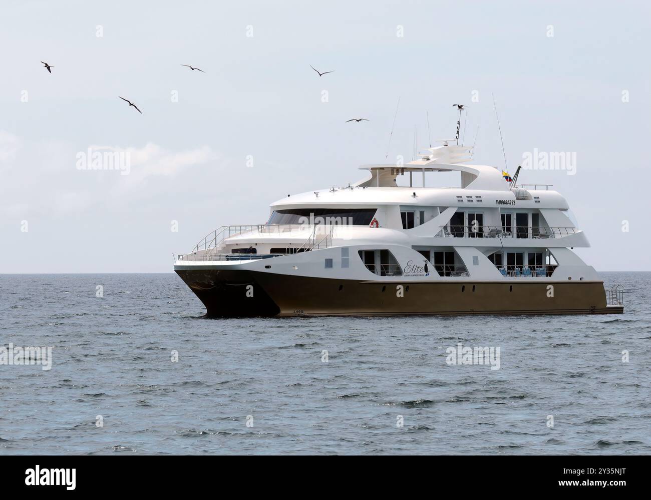 ship, Santa Cruz Island, Galápagos, Ecuador, South America Stock Photo ...
