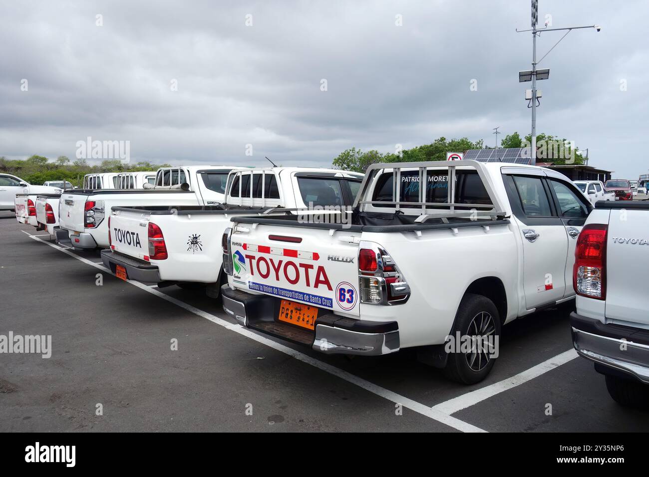 pickup cars, Santa Cruz Island, Galápagos, Ecuador, South America Stock ...