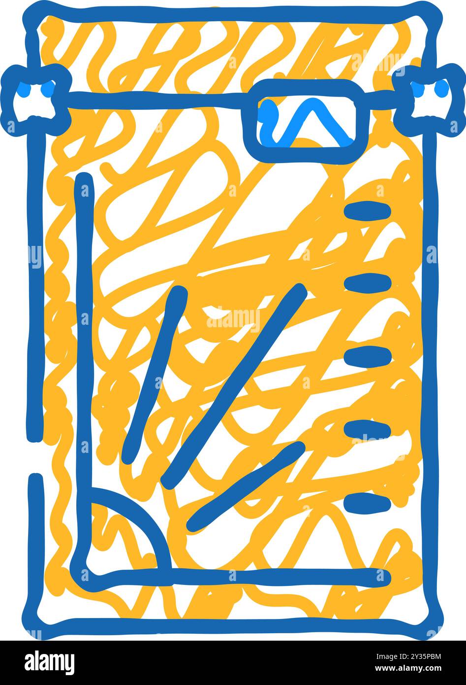 cutting table sewing icon doodle illustration Stock Vector Image & Art ...